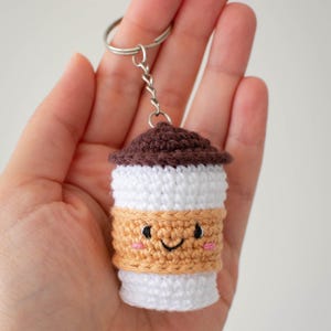 PDF Coffee Keychain Crochet Pattern, Mini Amigurumi Cup, Crochet Kids ...