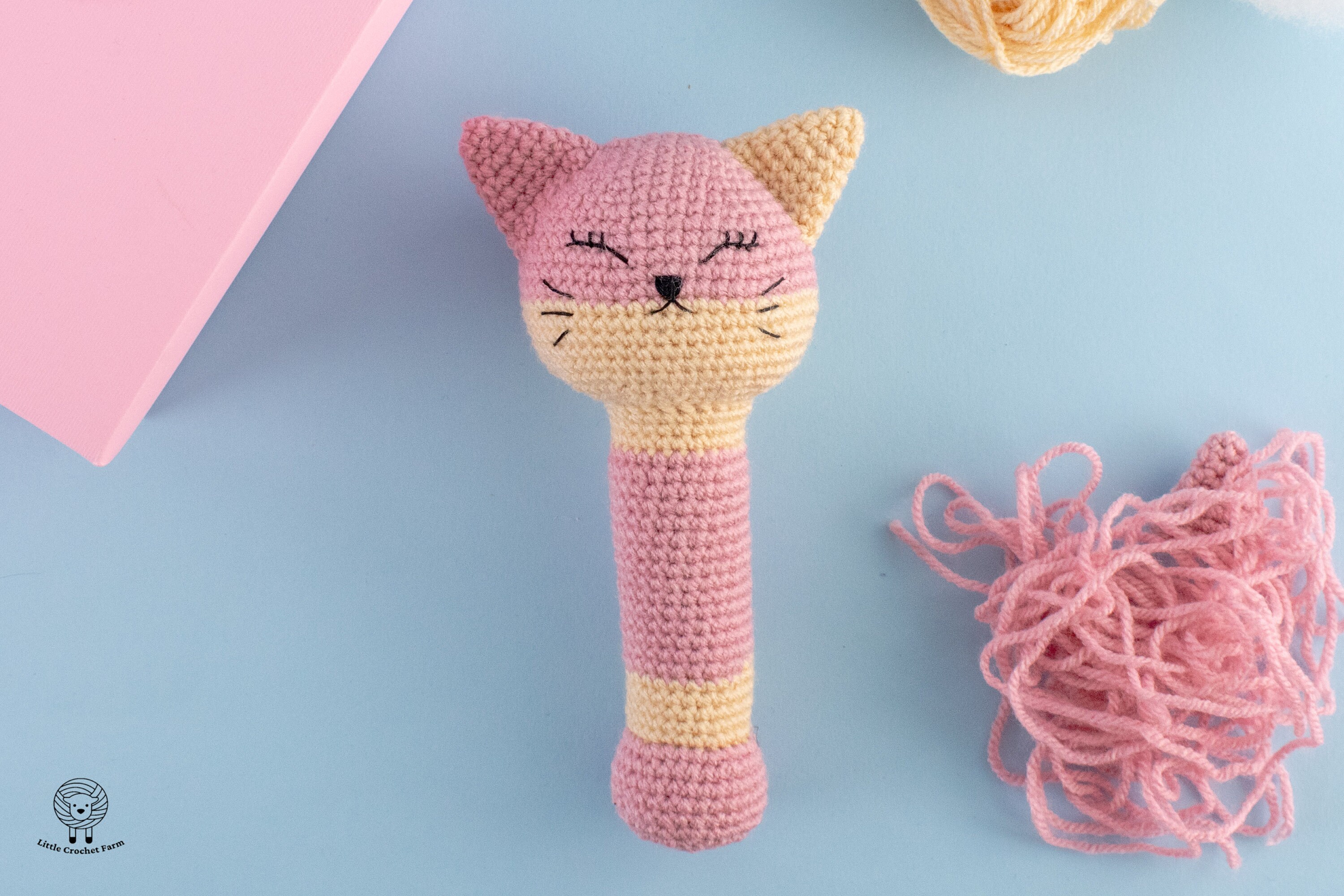 Cat Rattle Crochet Pattern Baby Toy DIY Newborn Rattle | Etsy