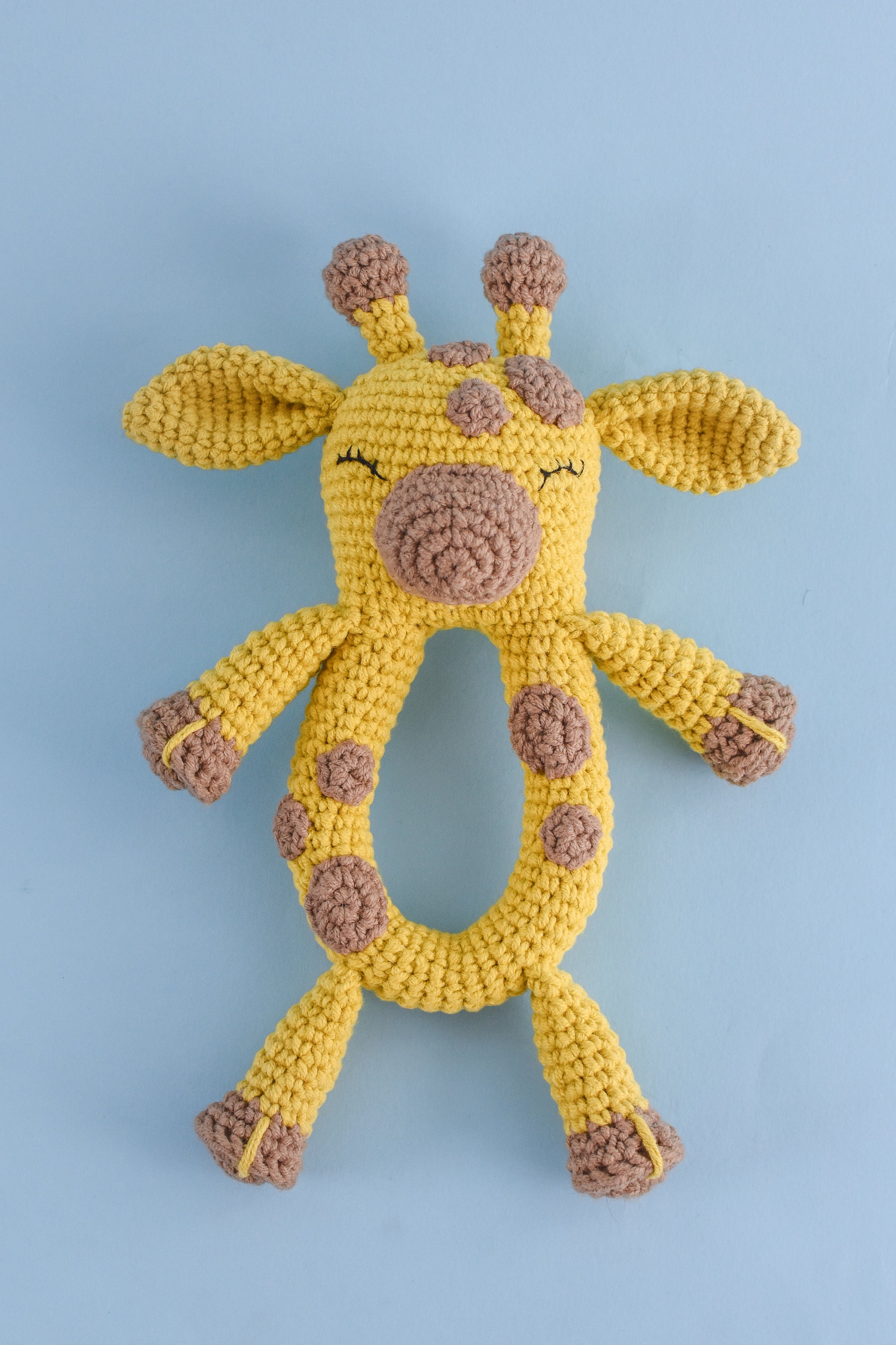 Baby Giraffe Crochet Rattle Pattern | Amigurumi Giraffe Pattern | Baby ...