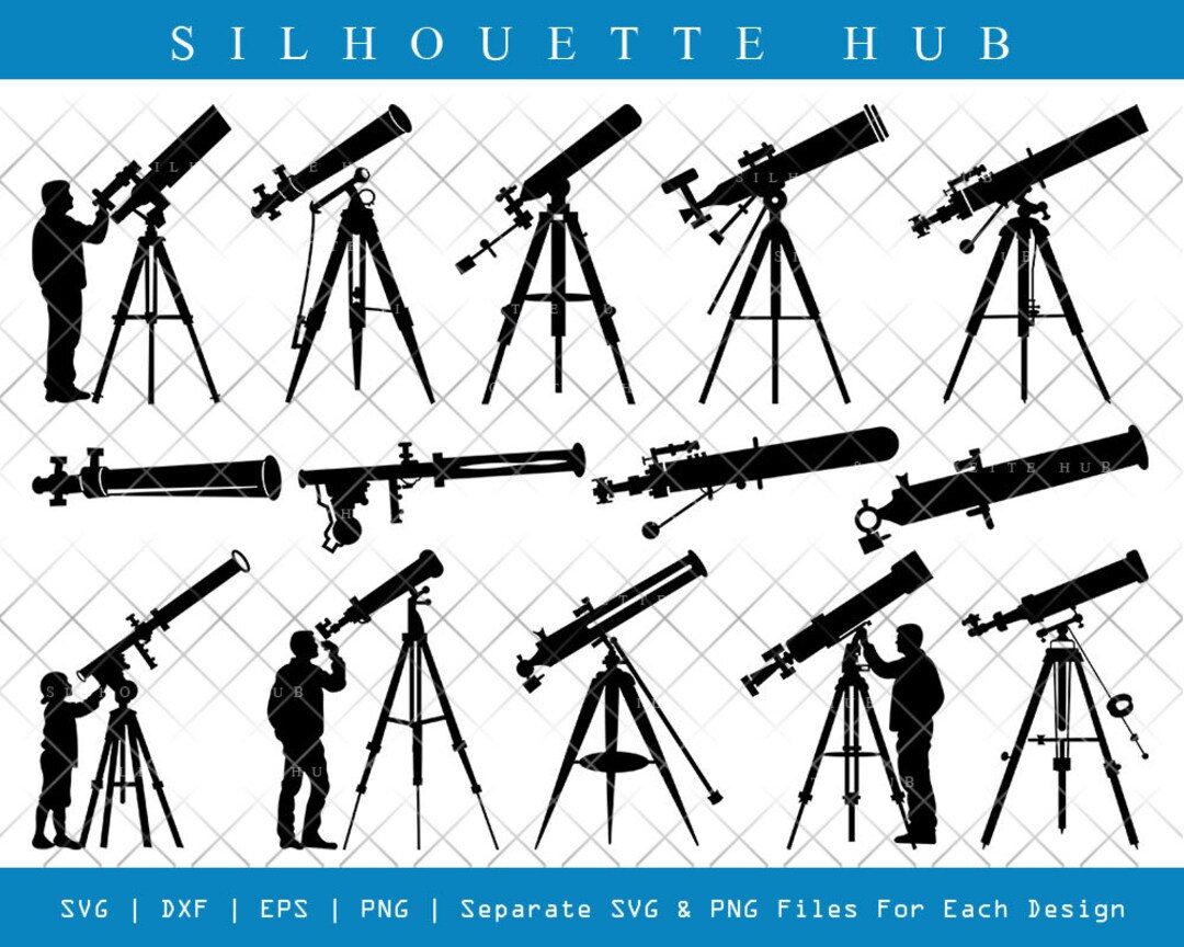 Telescope Svg Cricut Cut Files Png Bundle - Etsy