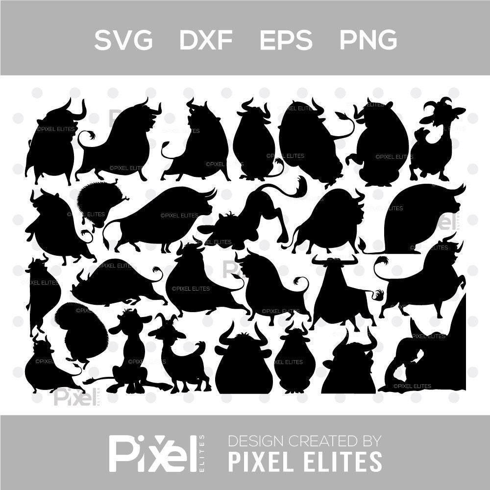 Ferdinand Bull SVG Cut File Bundle for Silhouette Ferdinand Character ...