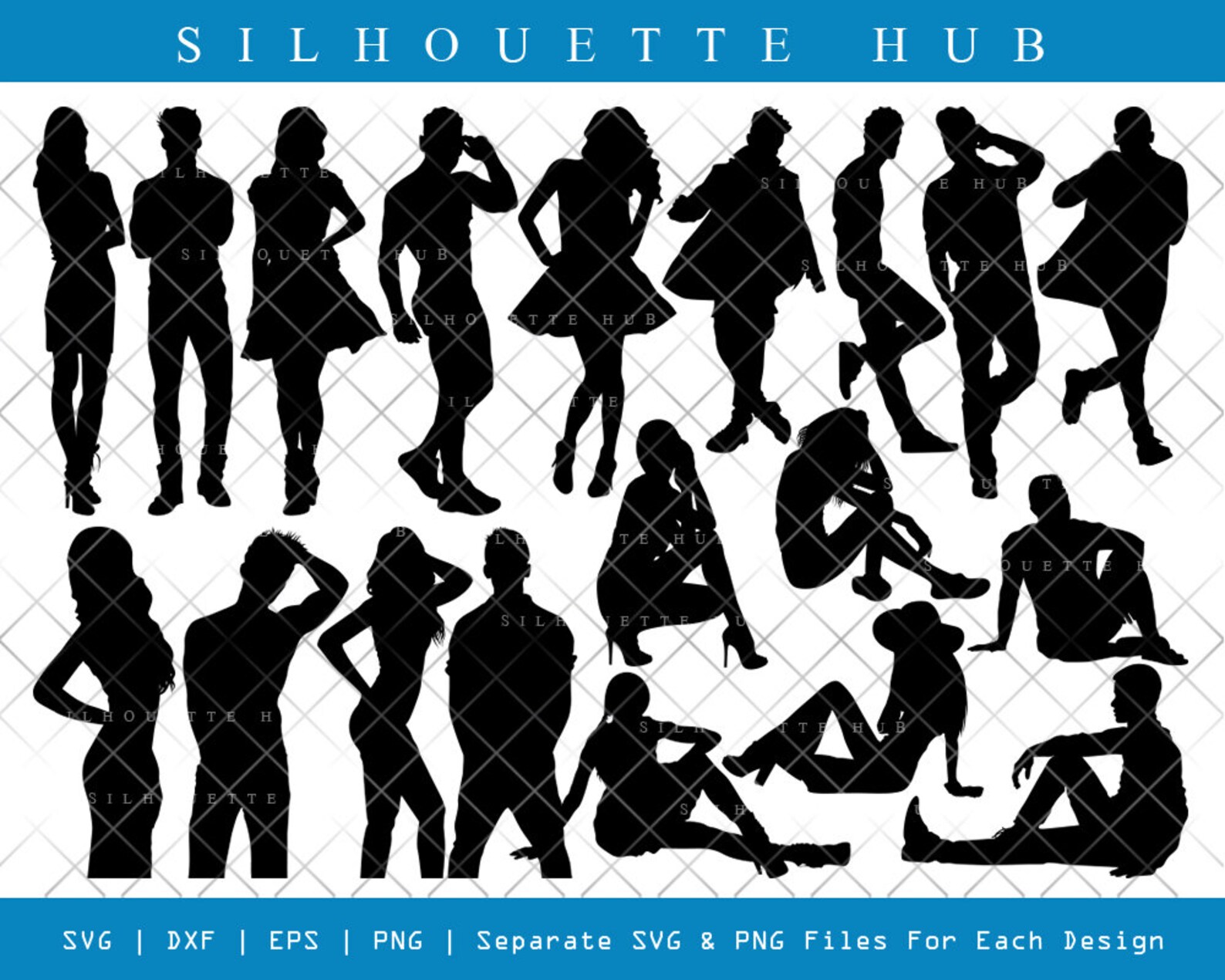 Models SVG Cut Files Models Silhouette Women Models Svg - Etsy