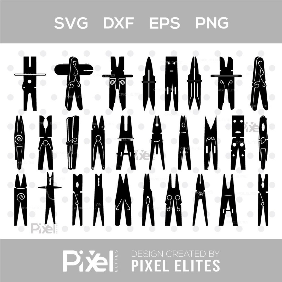 Clothespin Svg Clothes Peg Cricut Cut Files Png Bundle - Etsy