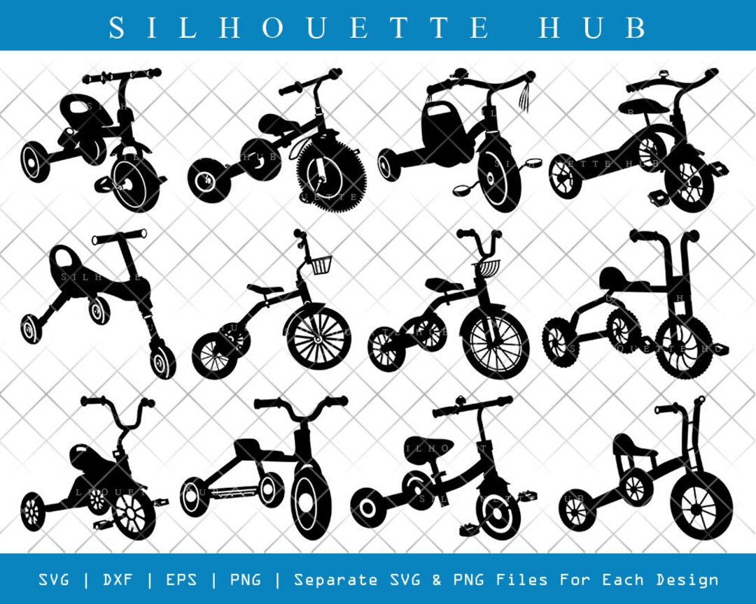 Tricycle Svg Cricut Cut Files Png Bundle, - Etsy