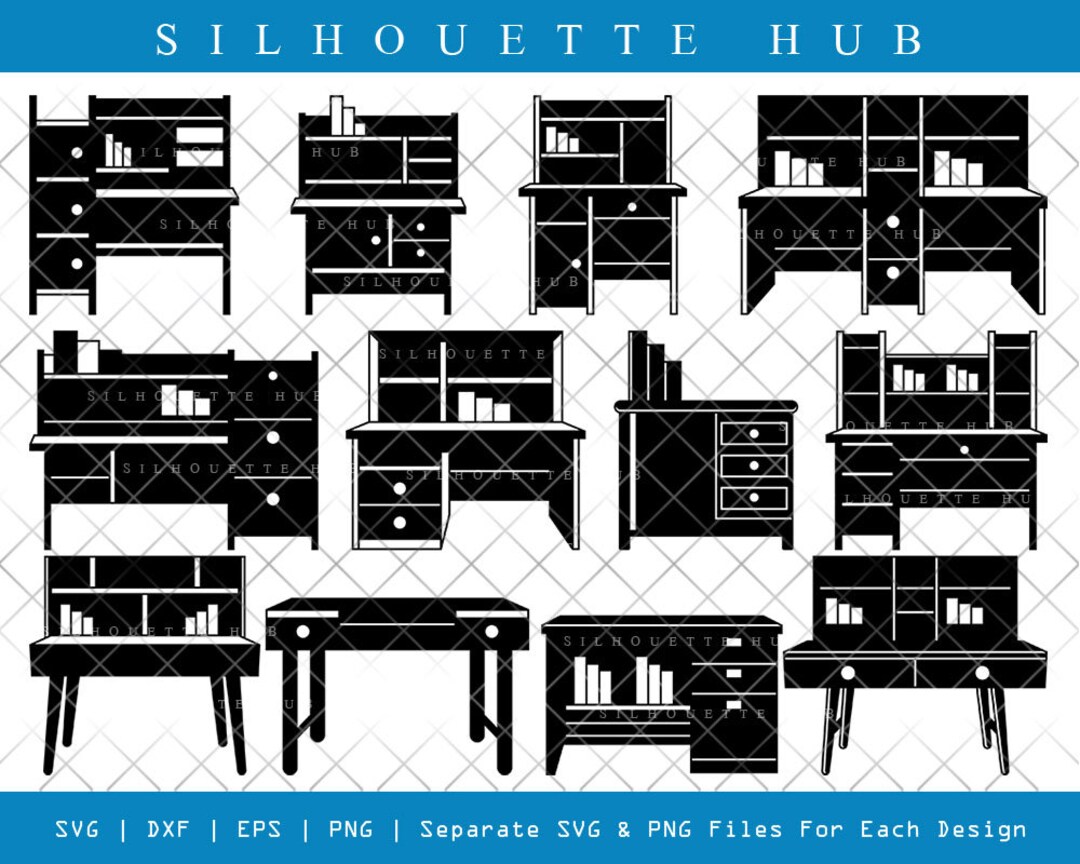 Study Table Svg Cricut Cut Files Png Bundle, - Etsy