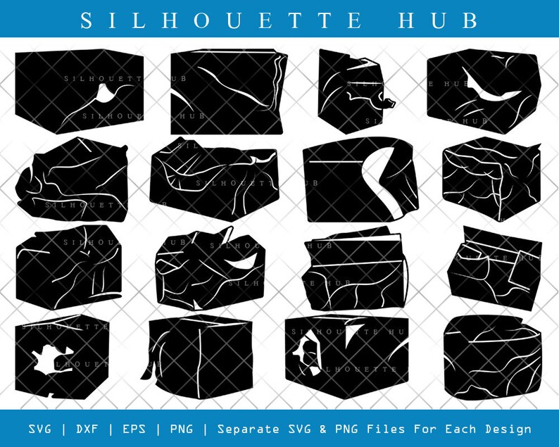 Ripped Box Svg Cricut Cut Files Png Bundle - Etsy