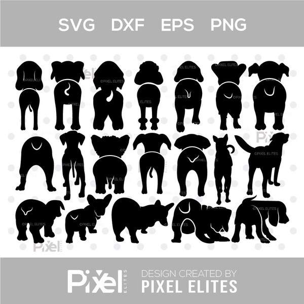 Dog Butt Svg - Etsy