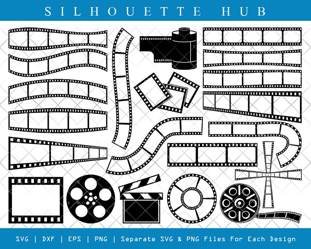 Film Strip SVG Movie Silhouette Film Svg Film Reel Svg - Etsy Australia