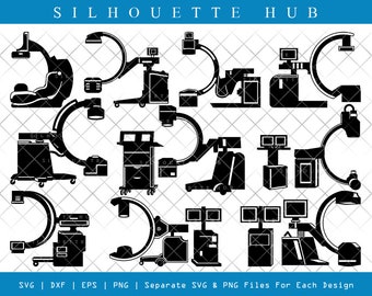 Medical Equipment Svg MRI Svg X-ray Machine Svg CT Scan - Etsy Canada