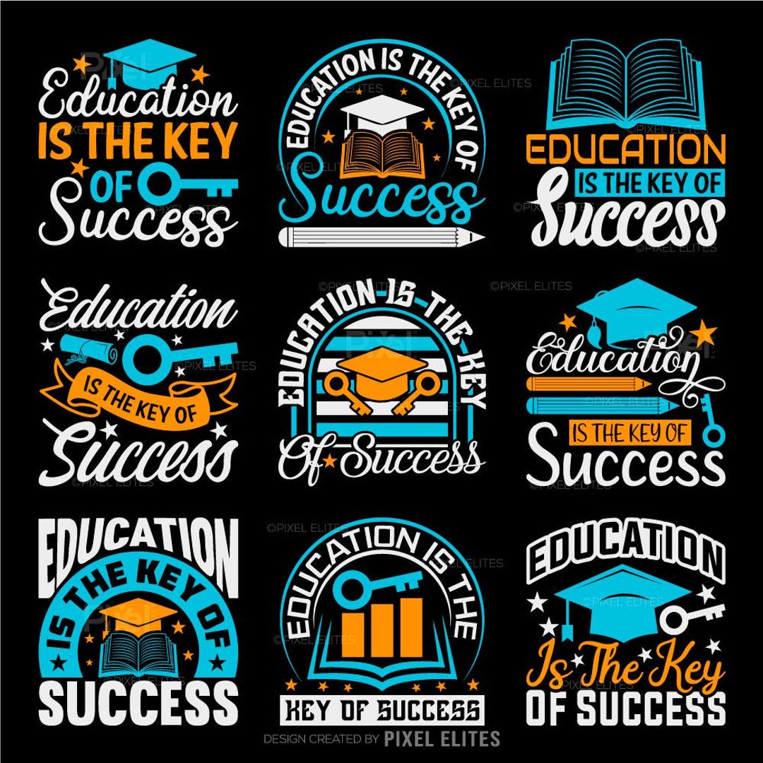 Education is the Key to Success Svg Cut Files Bundle for Graduates T ...