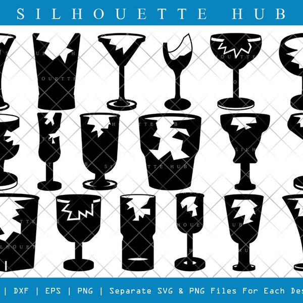 Broken Glass Svg - Etsy