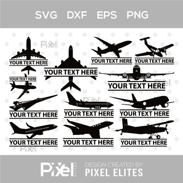 Airplane Monogram - Etsy