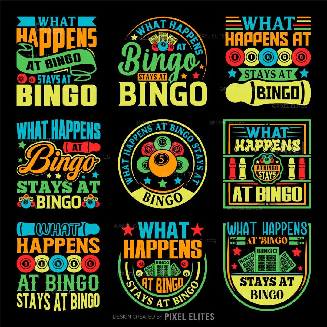 What Happens at Bingo Stays at Bingo SVG Cut File for Game Lovers ...