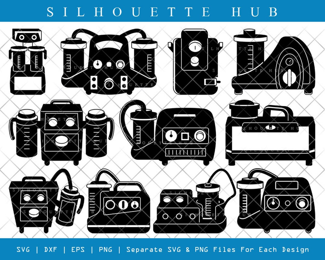 Suction Machine Svg Cricut Cut Files Png Bundle (Instant Download) - Etsy