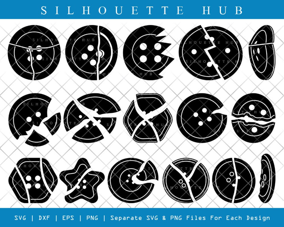 Broken Button Svg Cricut Cut Files Png Bundle - Etsy