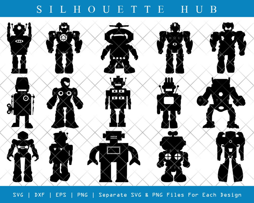 Toy Robot Svg Cricut Cut Files Png Bundle, - Etsy Australia