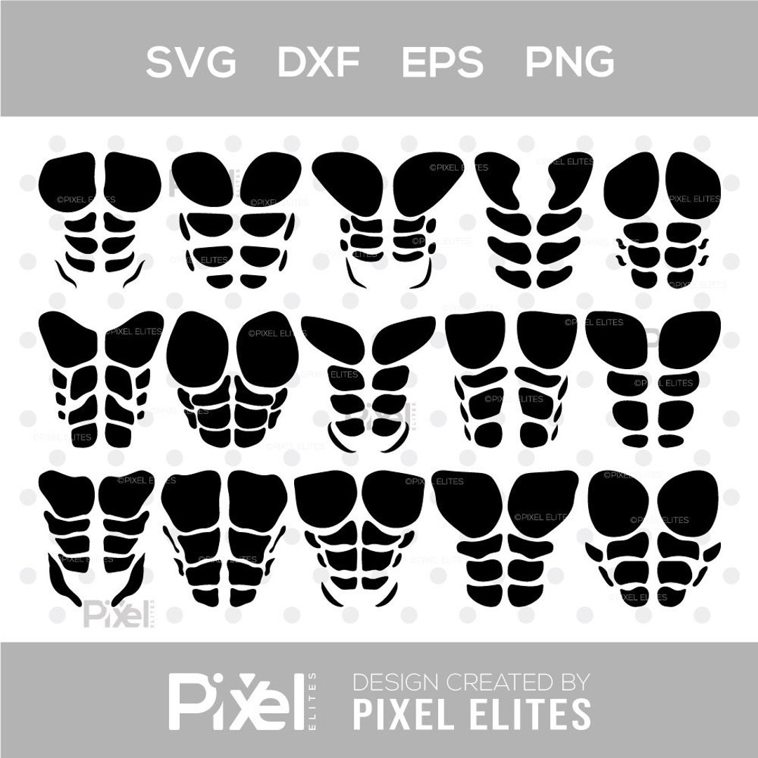 Six Pack Silhouette Svg Abs Cricut Cut Files Png Bundle - Etsy