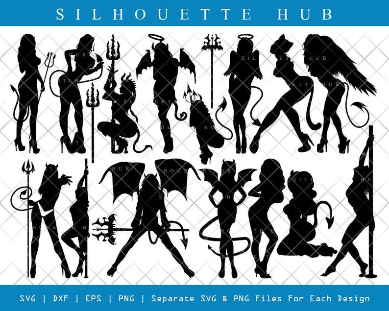 Devil Woman Striptease SVG Cut Files Devil Woman Striptease - Etsy