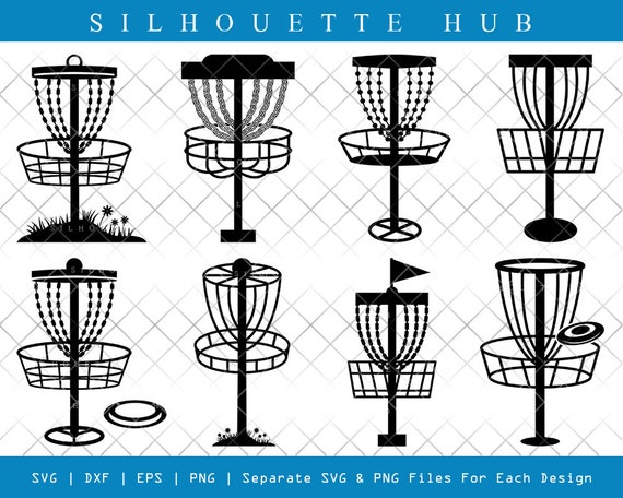Disc Golf SVG Cut Files Disc Golf Silhouette Sports Svg - Etsy