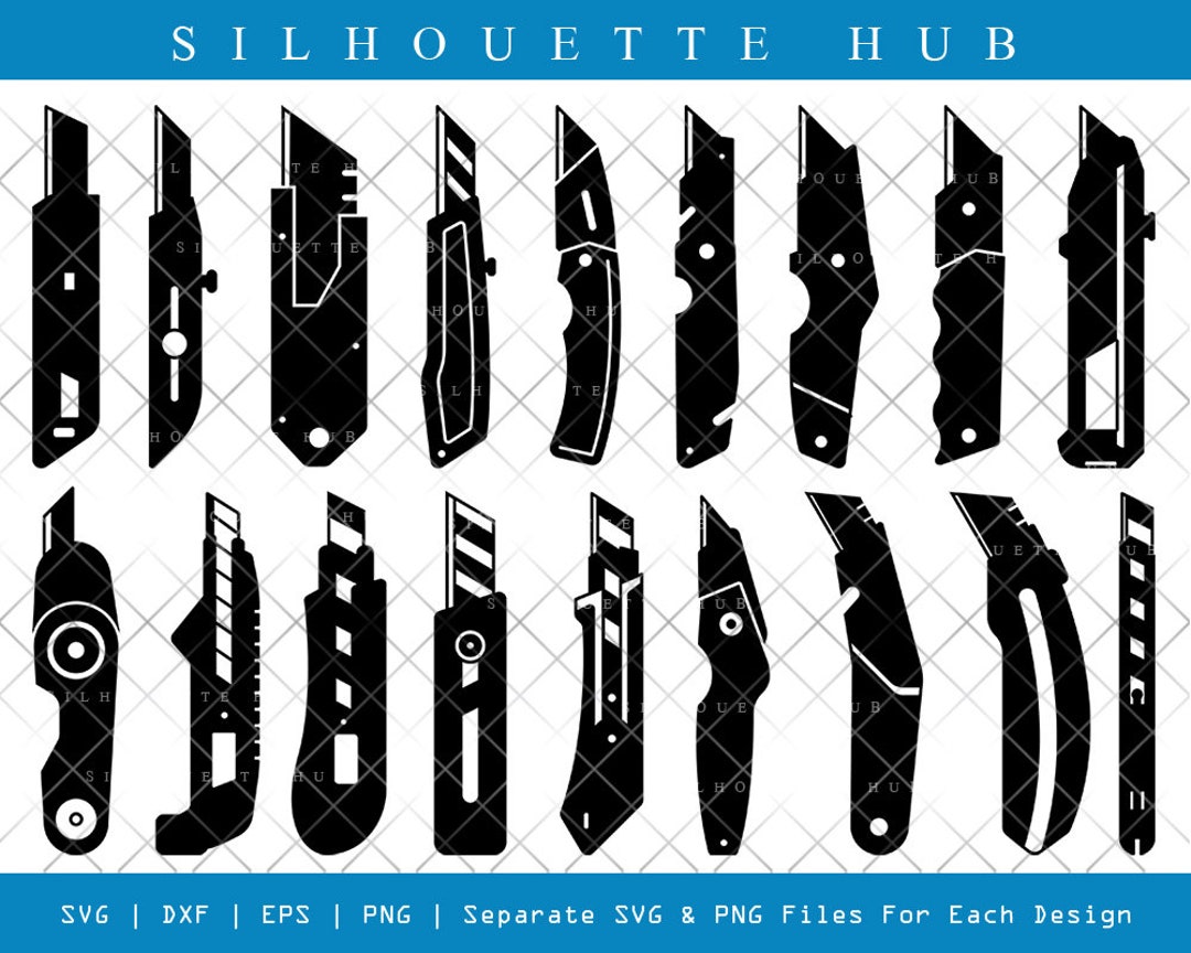 Utility Cutter Silhouette Svg Cricut Cut Files Png Bundle. - Etsy