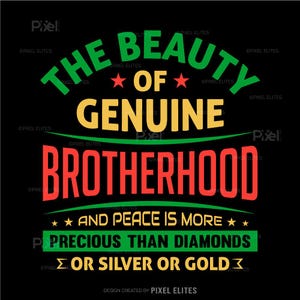 The Beauty of Brotherhood & Peace SVG Cut File MLK Quote T-shirt Design ...