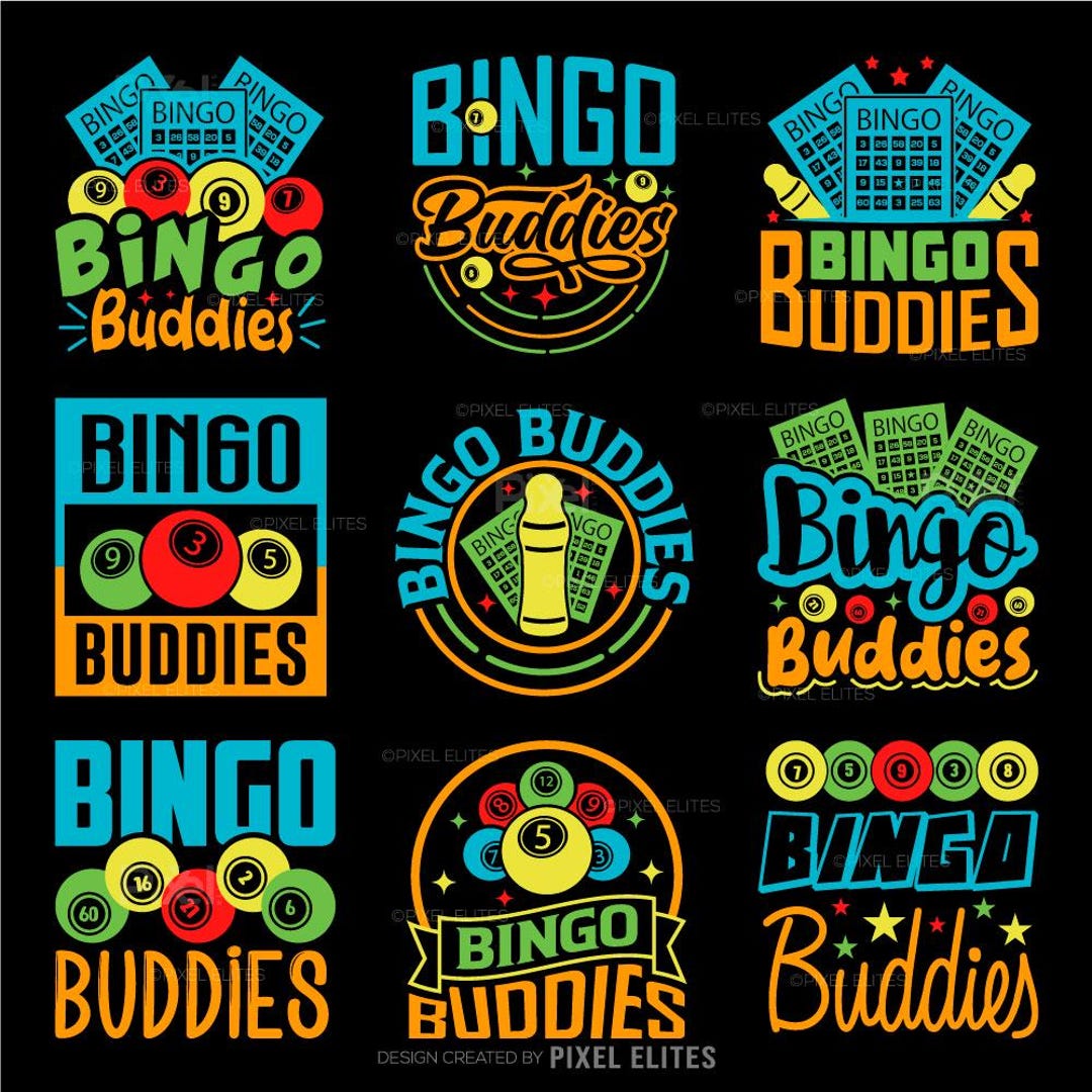 Bingo Buddies SVG Cut File - Perfect for Game Lovers! Play Bingo With ...