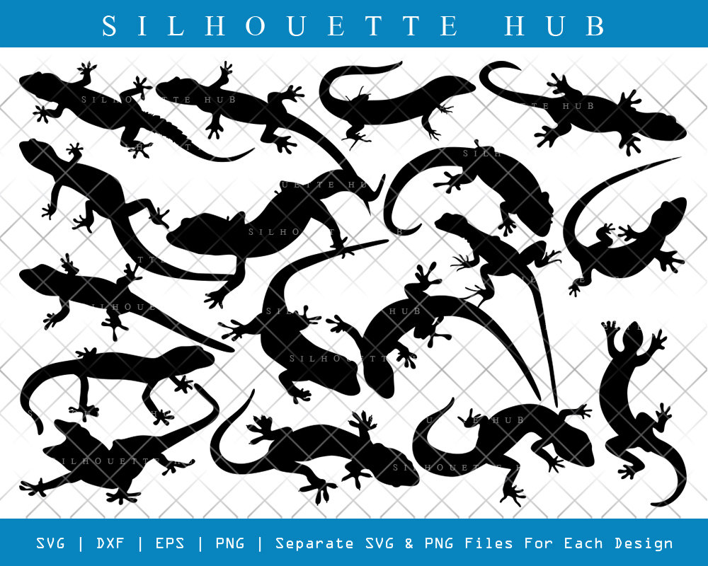 Gecko SVG Cut Files Gecko Silhouette Lizard Svg Reptile - Etsy Australia