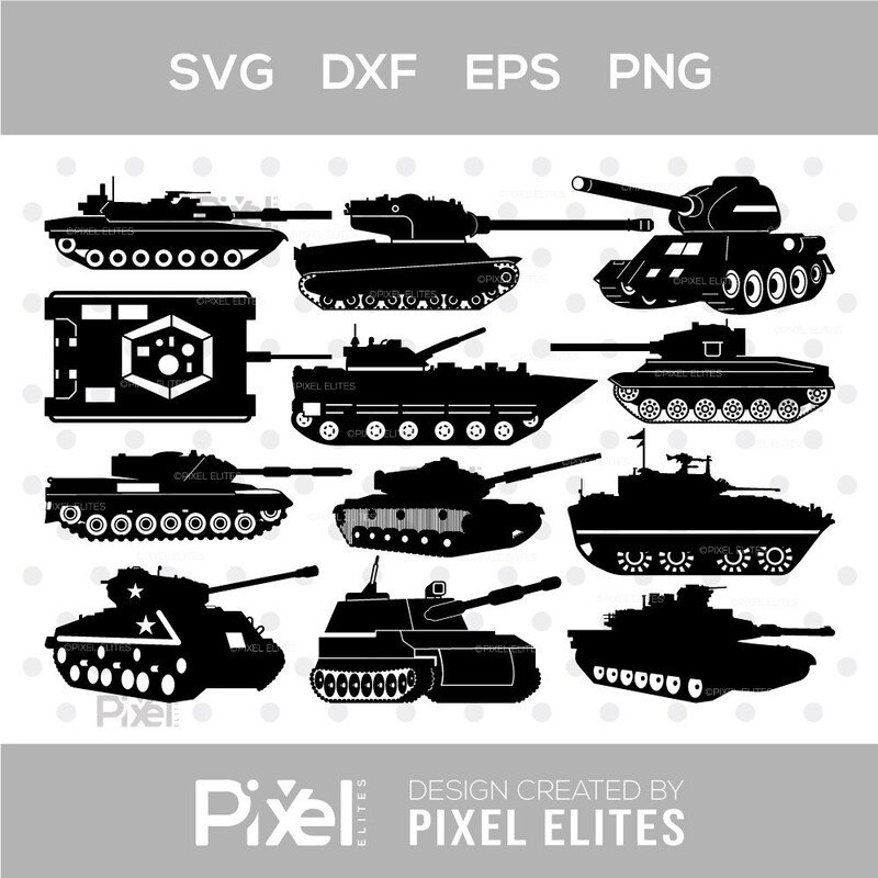 Sherman Tank Svg - Etsy