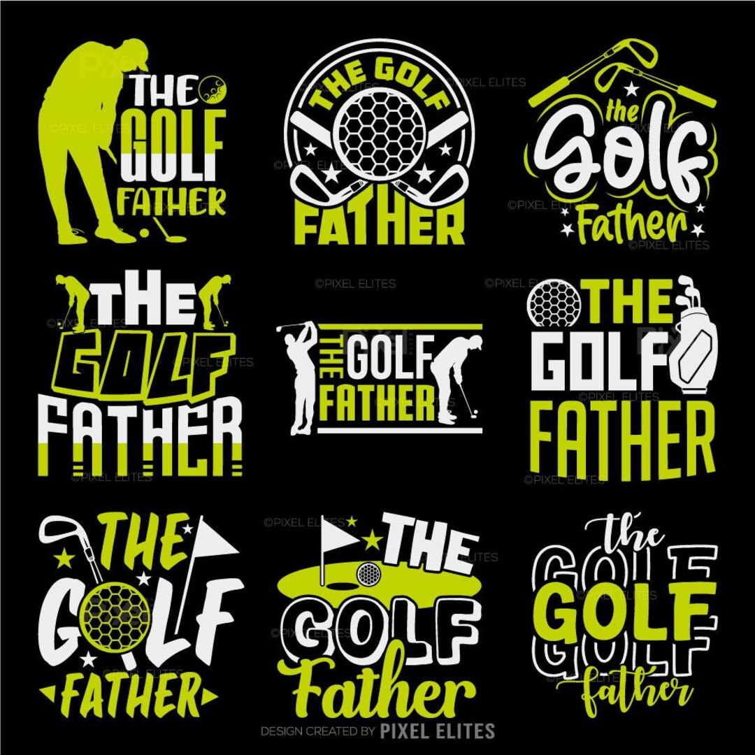 The Golf Father SVG Cut Files T-shirt & Disc Golf Design for Golf ...