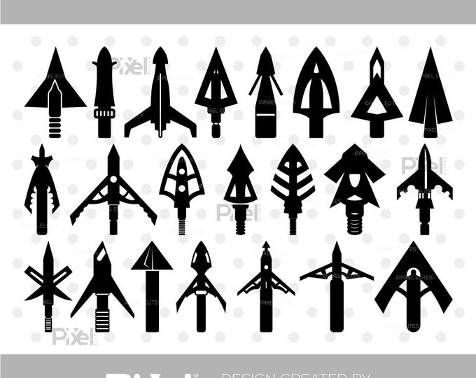 Crossed Arrows. Cut Files for Cricut. Clip Art Silhouettes (eps, Svg ...