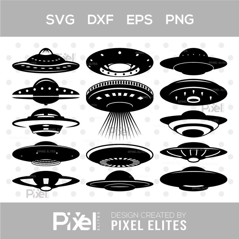 Flying Saucer Svg - Etsy