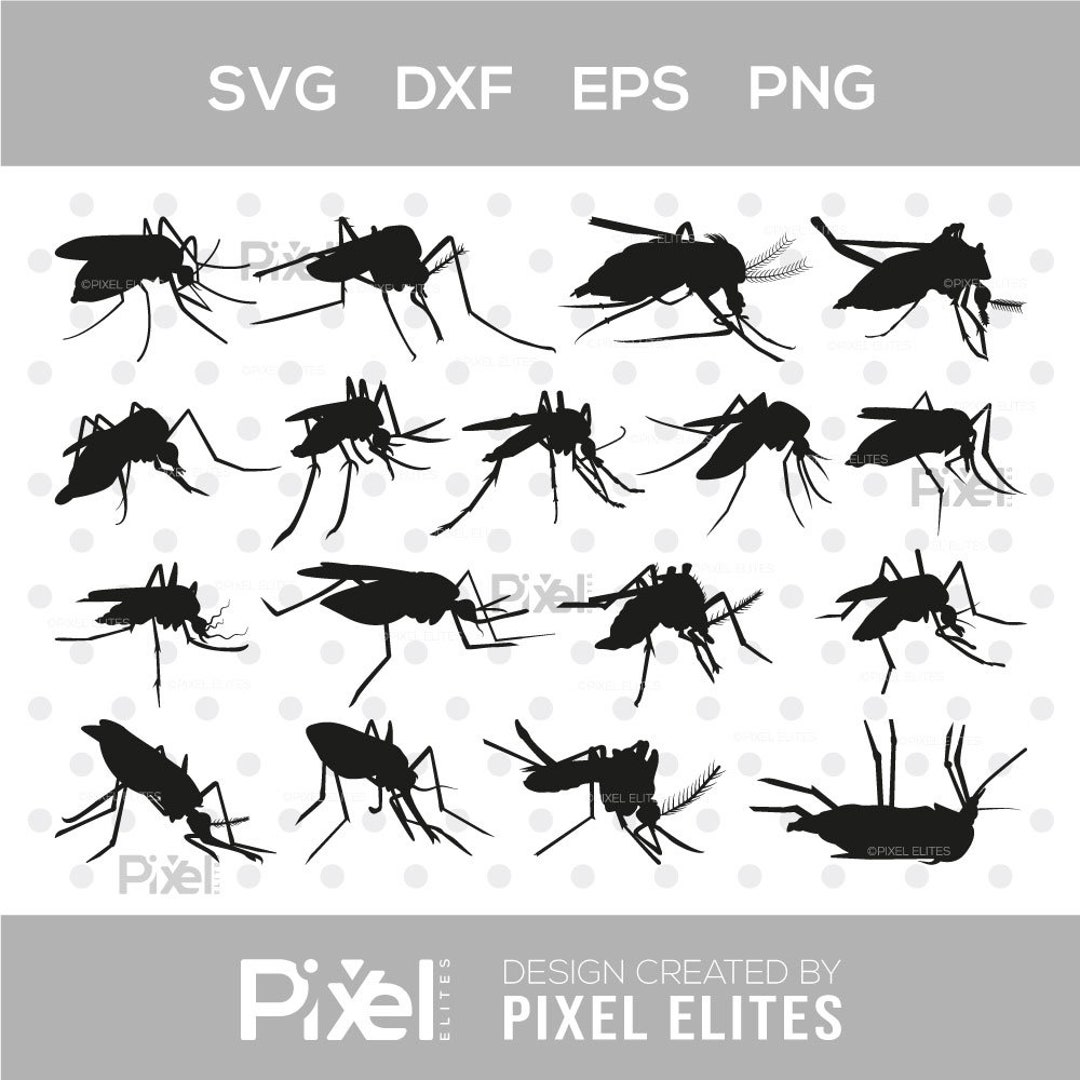 Mosquito Svg Cricut Cut Files Png Bundle, - Etsy