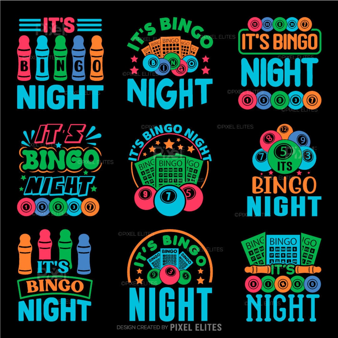 Its Bingo Night SVG Bingo Game Bundle Crazy Bingo Gifts Bingo Quotes ...