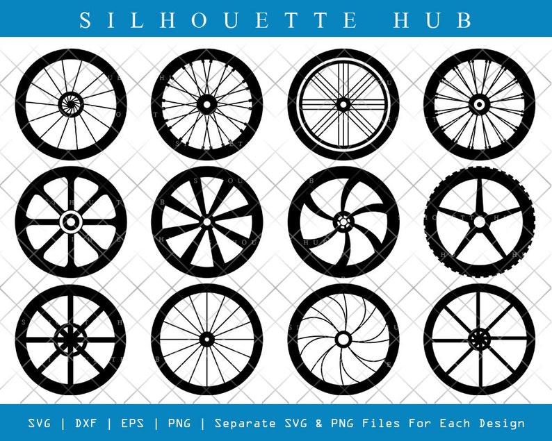 Bicycle Wheel Silhouette Wheel Svg Cycle Wheel Svg Wheel - Etsy