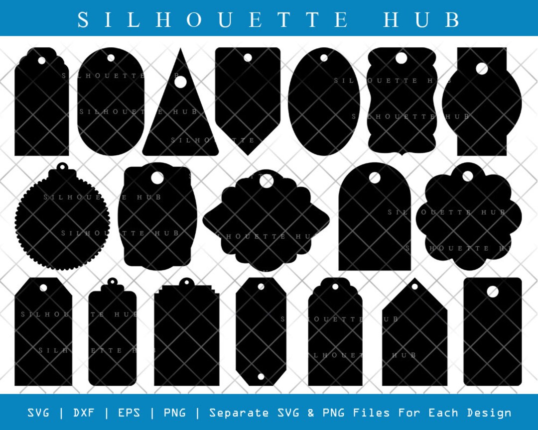 Gift Tag SVG Tag Silhouette Gift Svg Price Tag Svg Frame - Etsy México