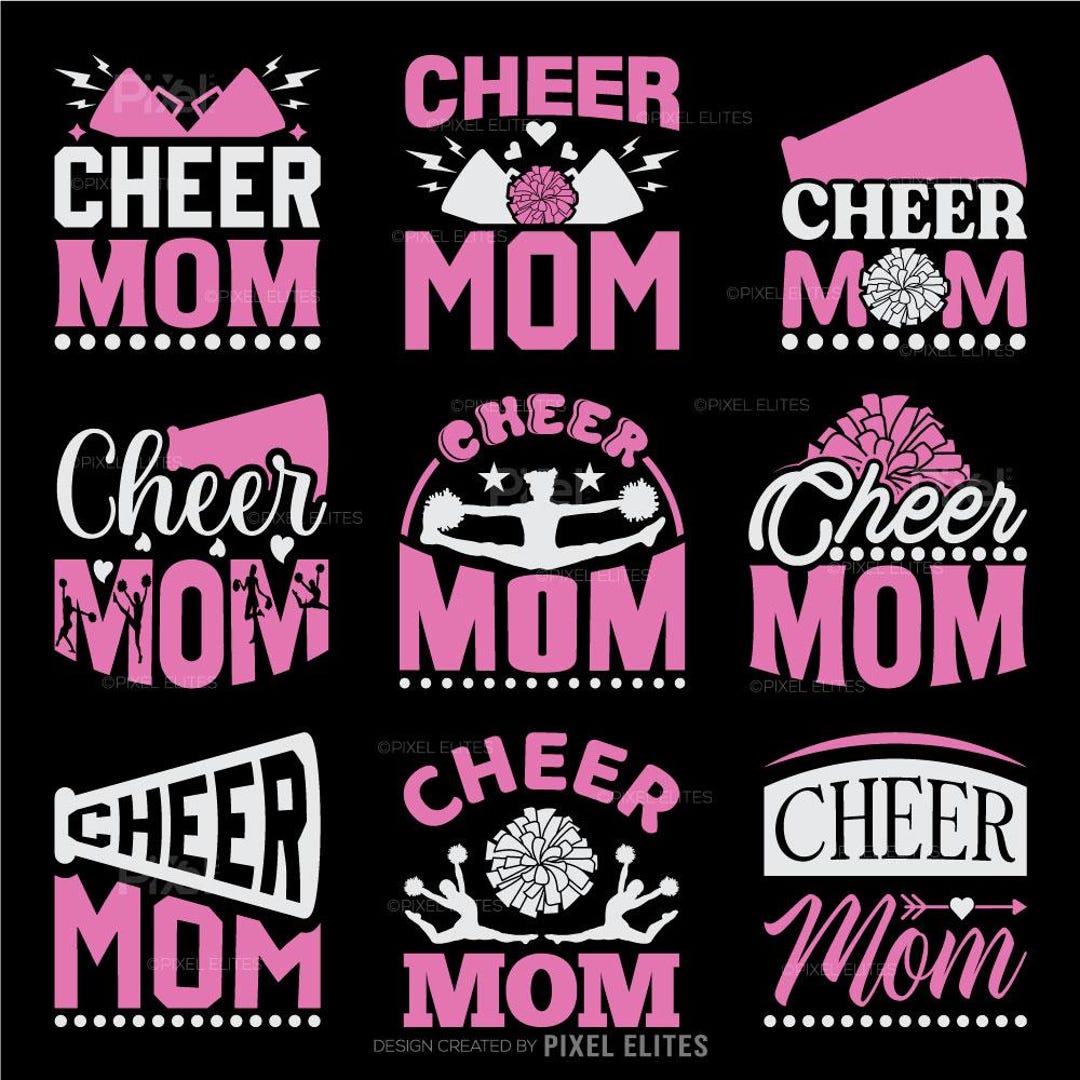 Cheer Mom SVG Cheerleading Cheer Life Bundle Cheer Team Cheer Quote ...