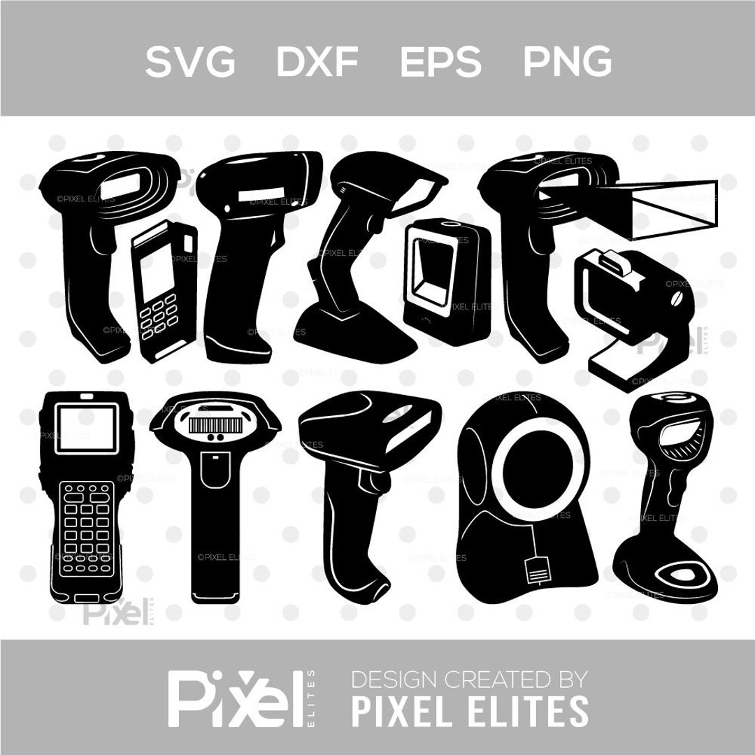 Barcode Scanner Silhouette | Scanner Svg | Payment Scan Svg | Scaning ...