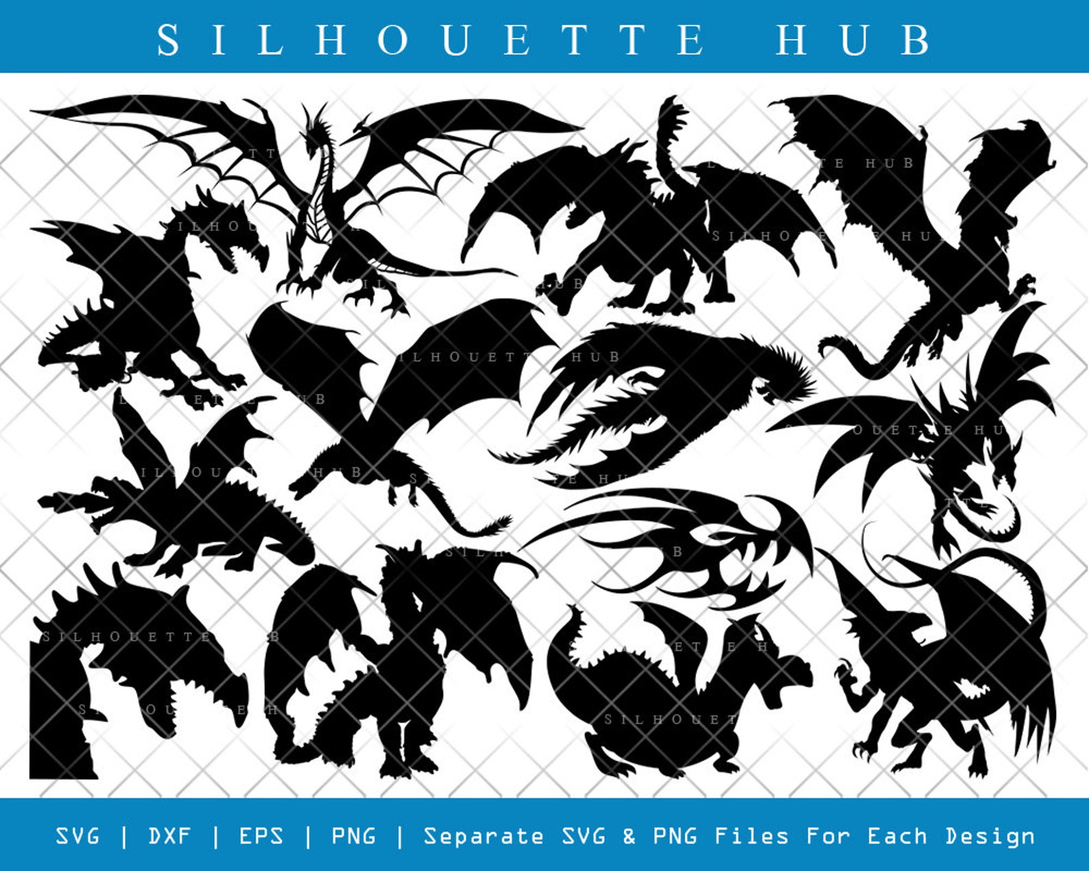 Dragon SVG Cut Files Dragon Silhouette Chinese Dragon Svg - Etsy