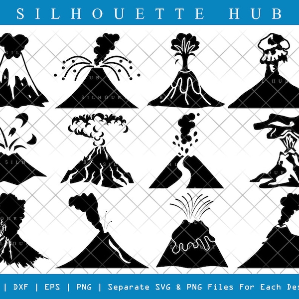 Volcano Images Svg - Etsy