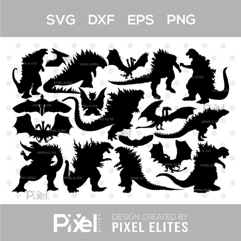Godzilla Printables - Etsy