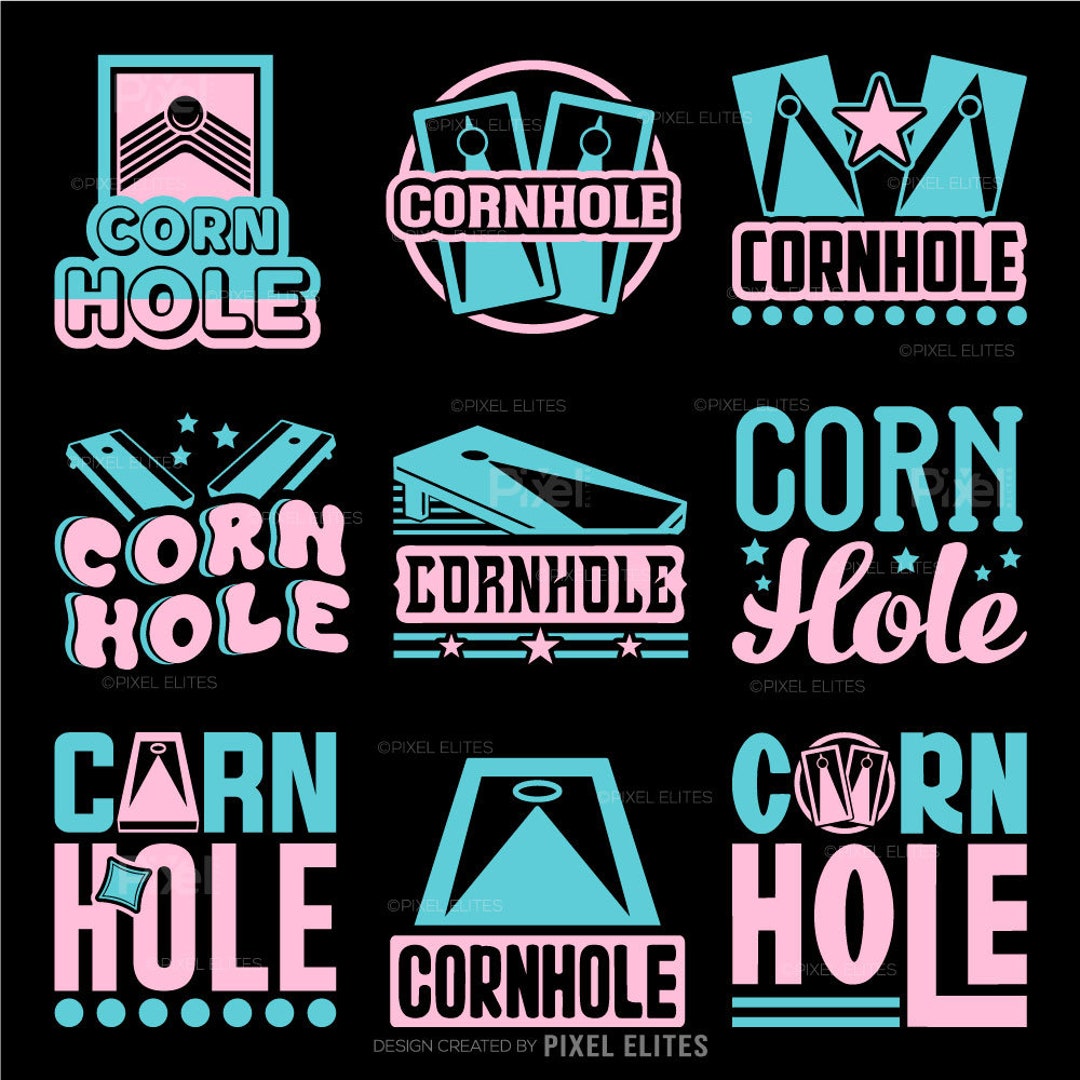 Cornhole SVG Cut Files Bundle | Game Lover Png and Eps | DIY T-shirt ...