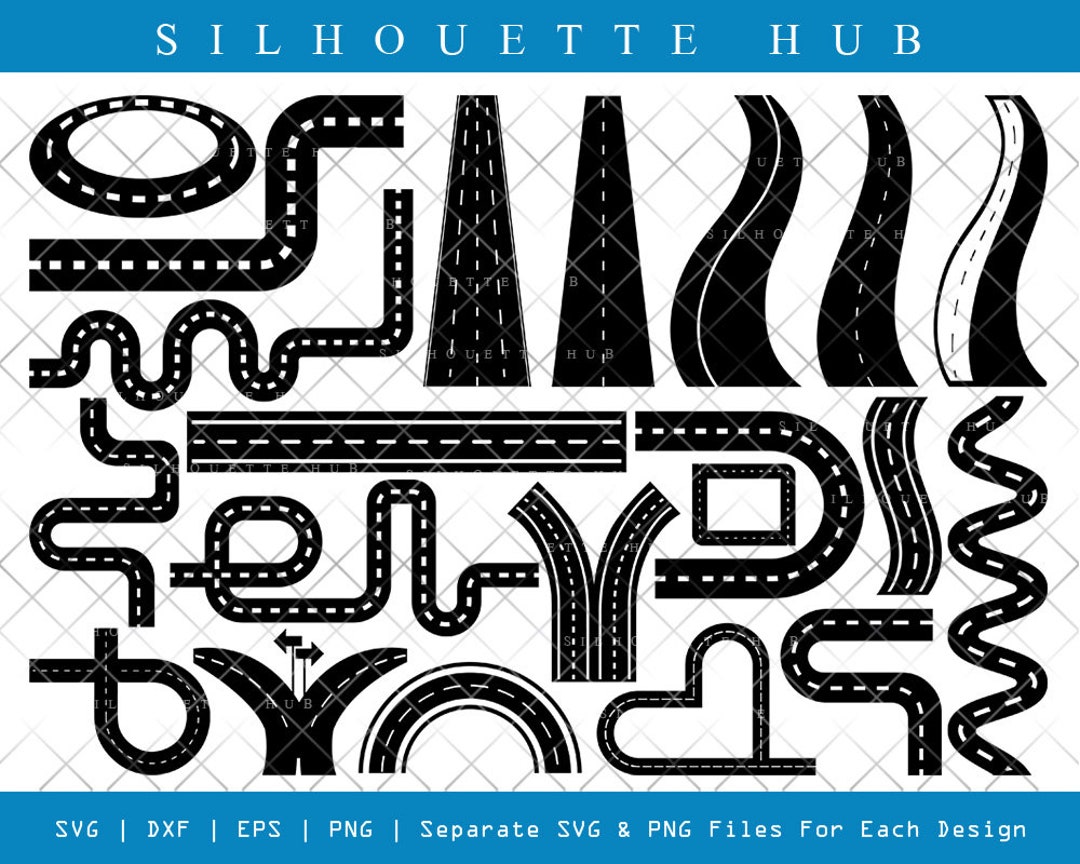 Road Street Highway SVG Highway Silhouette Road Svg Street - Etsy