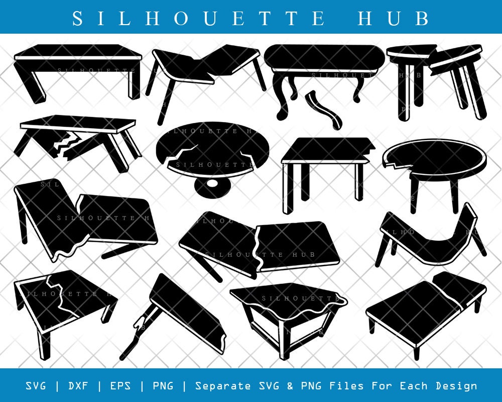 Broken Table Clipart
