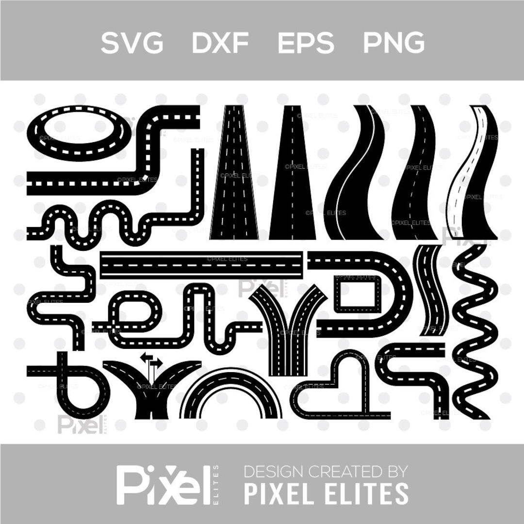 Road Street Highway SVG, Highway Silhouette, Road Svg, Street Svg, Road ...