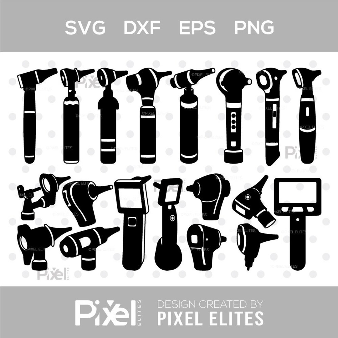 Otoscope SVG Cut File Bundle - Printable Designs for Silhouette ...