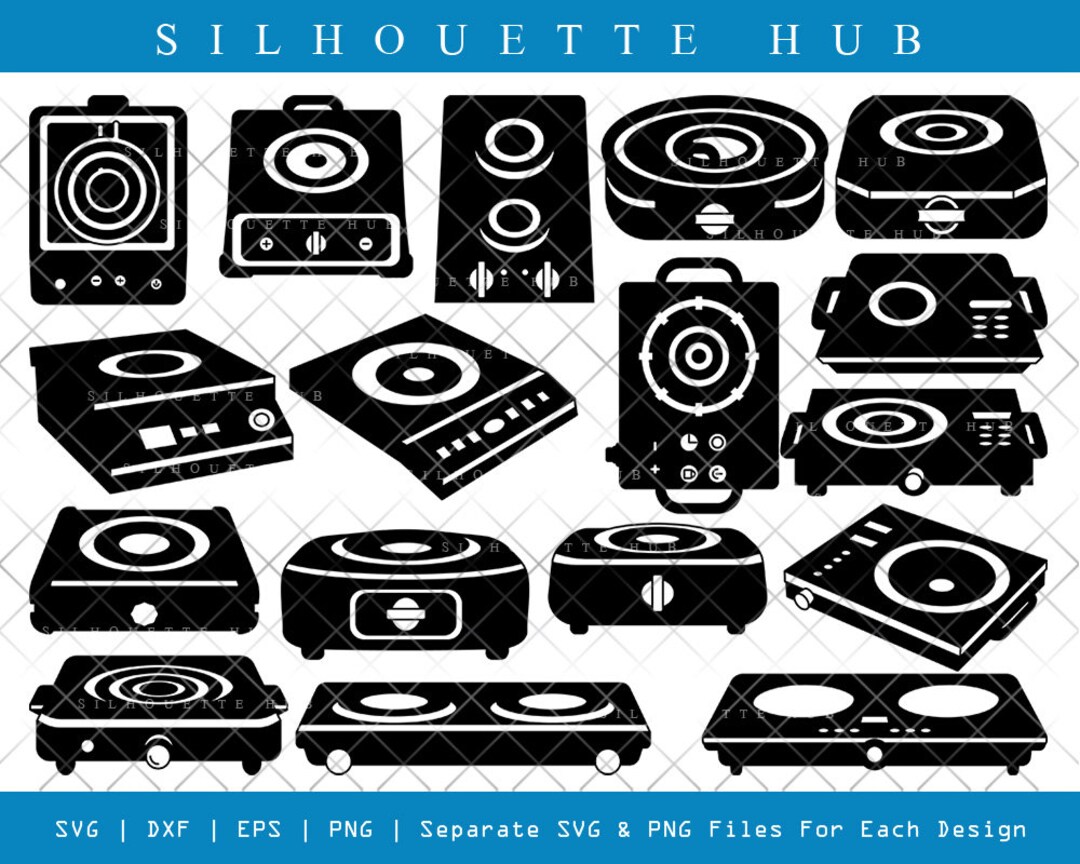 Electric Stove Silhouette, Stove SVG, Gas Stove Svg, Infrared Cooker ...