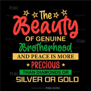 The Beauty of Brotherhood & Peace SVG Cut File MLK Quote T-shirt Design ...