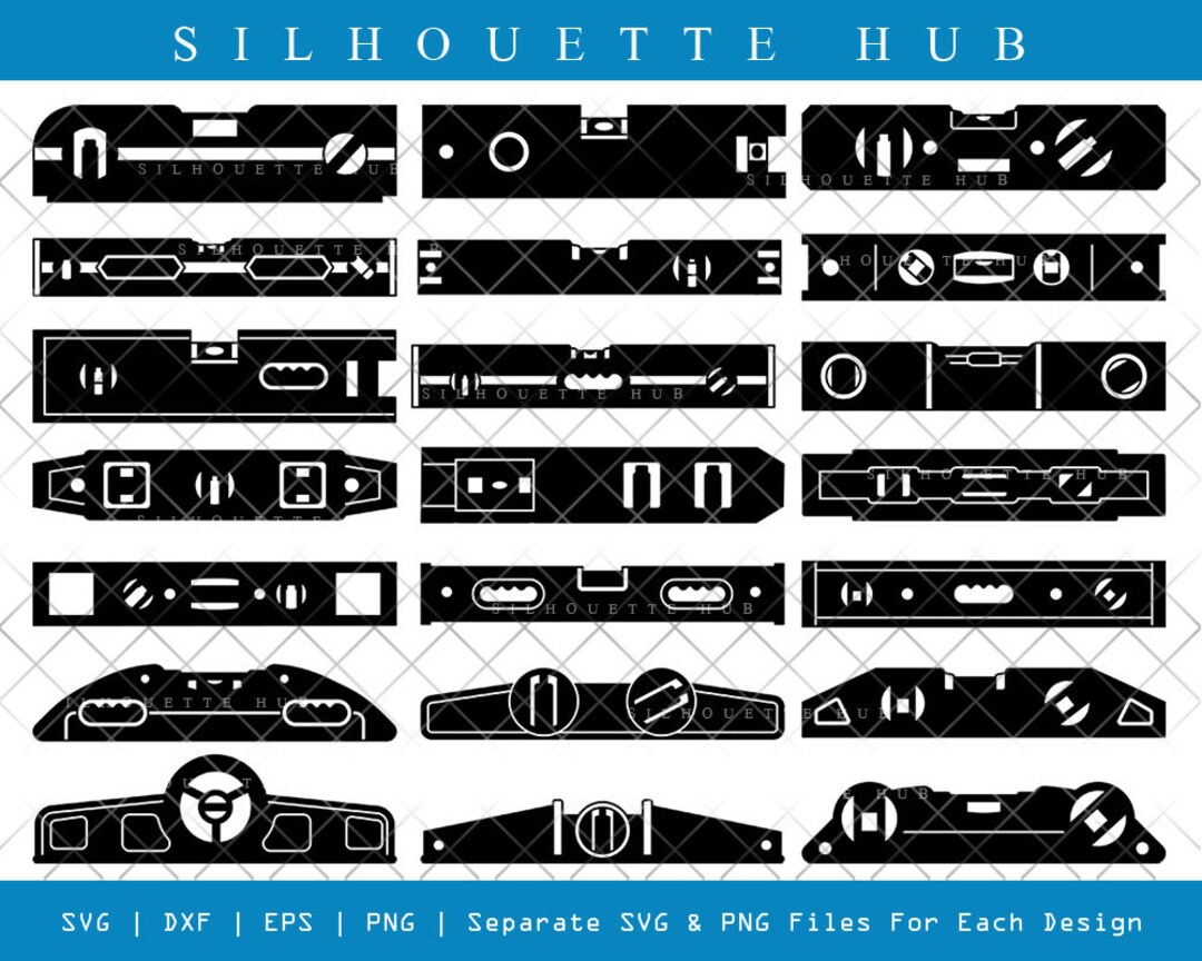 Spirit Level Silhouette Bubble Level SVG Plumb Tool Svg - Etsy