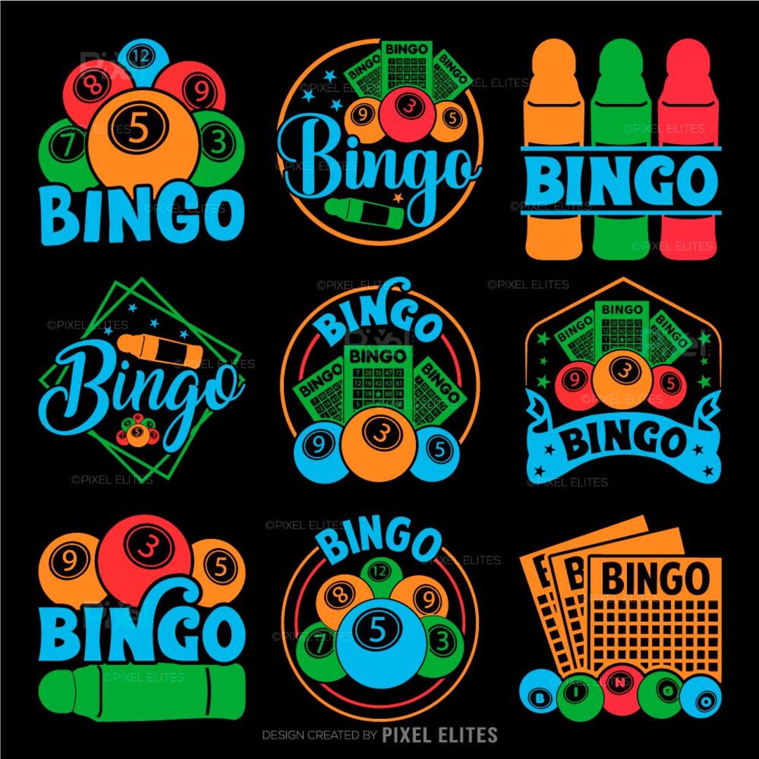 Bingo SVG Cut Files Play Bingo Quotes Design Crazy Gifts for Game ...