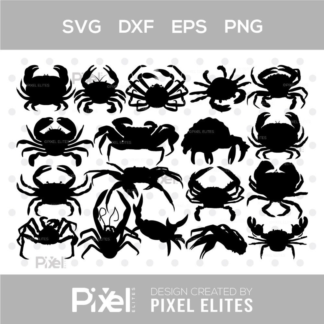 Crab SVG Cut Files Crab Silhouette Ocean Crab Svg Maryland Crab Svg ...